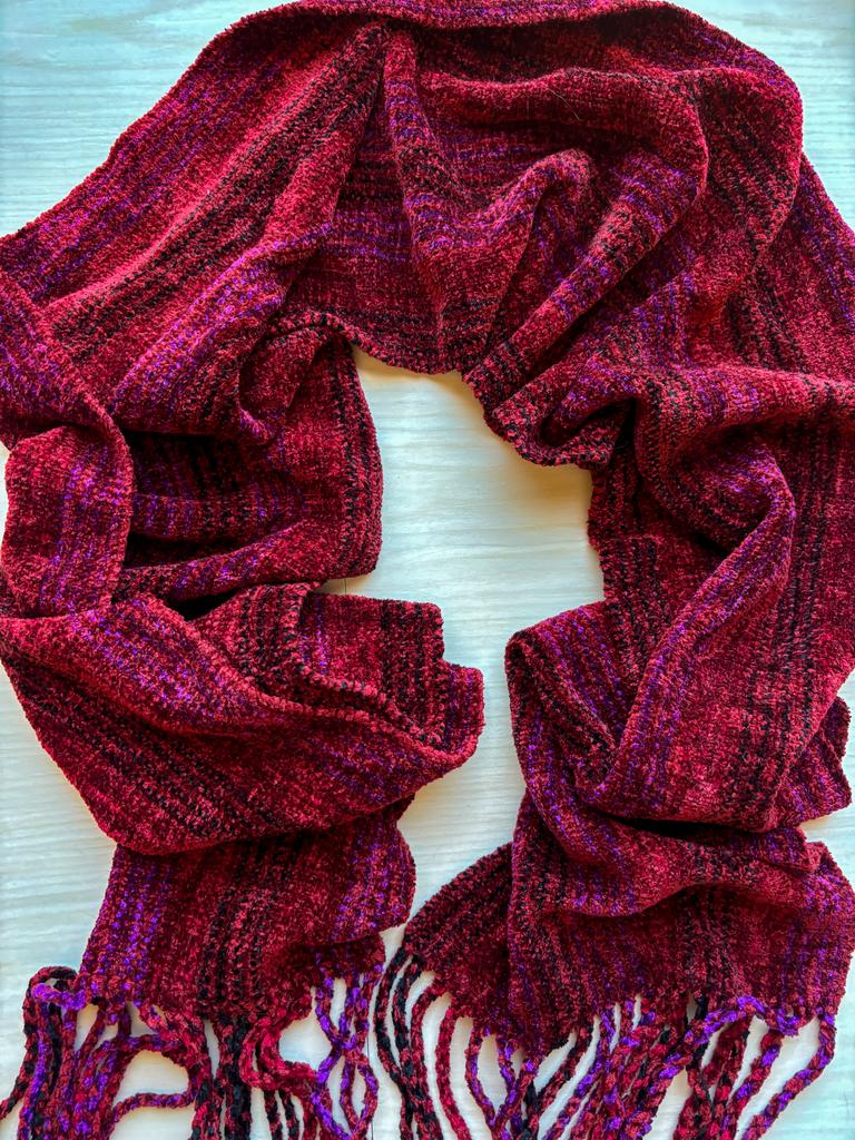 Heart of Winter Chenille Scarf – Cotton Clouds Inc.